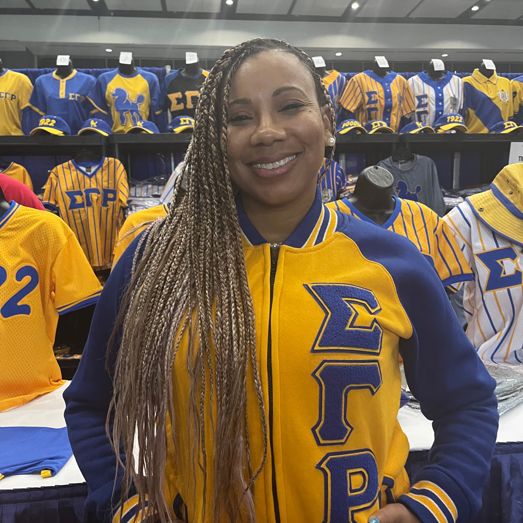 SGRho Fleece Varsity Jacket – The King McNeal Collection