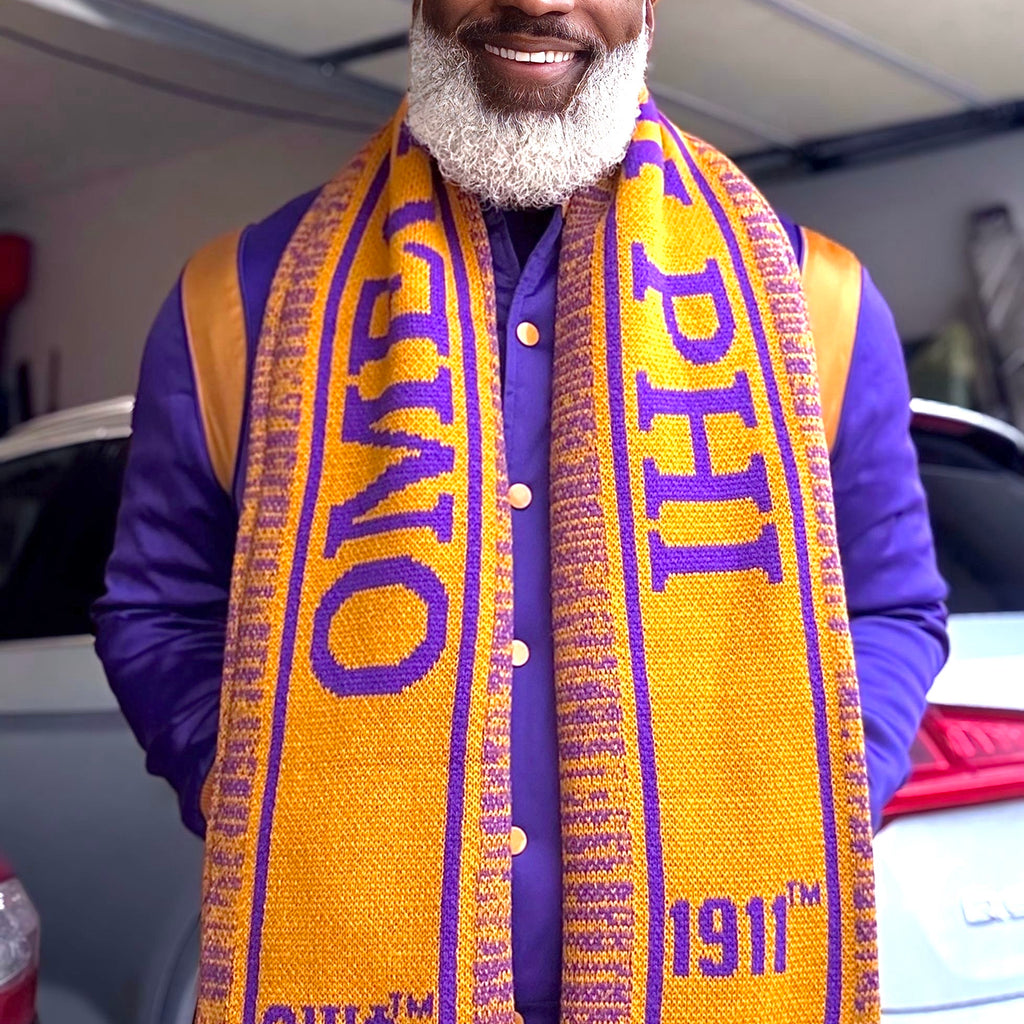 Omega Old Gold Scarf & One Hat Set – The King McNeal Collection