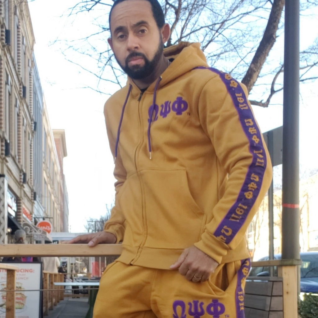 Omega Psi Phi Gold Tapered Jacket – The King McNeal Collection