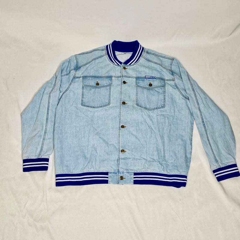 Blu jean Phi Beta Sigma Bomber Jacket – The King McNeal Collection