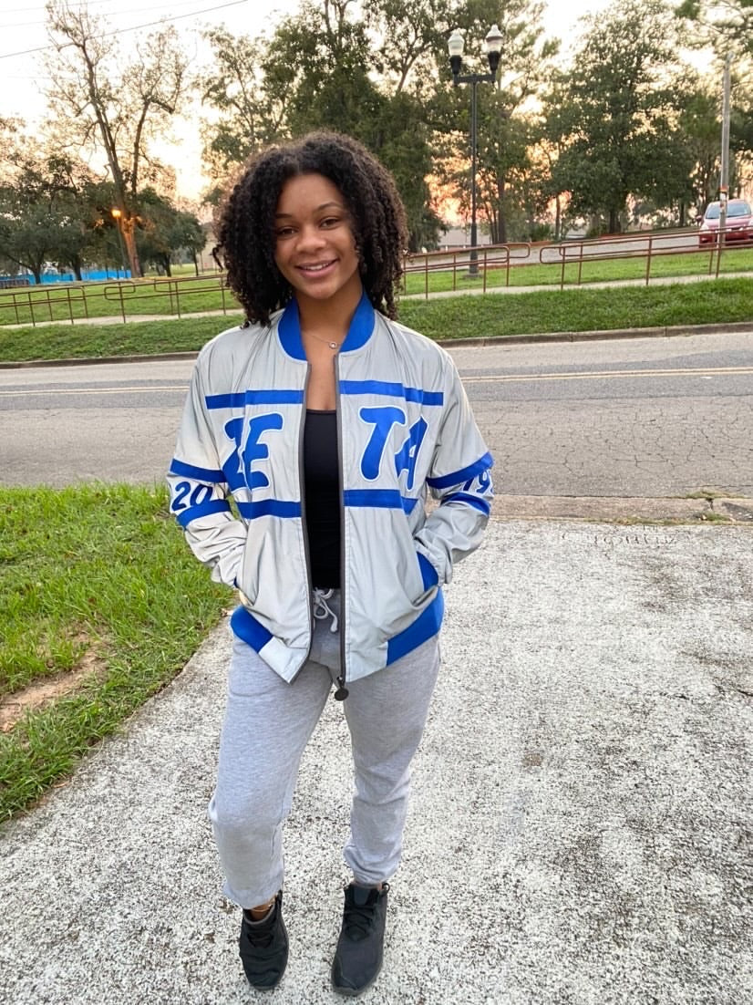 Zeta Phi Beta Reflective Bomber Jacket – The King McNeal Collection